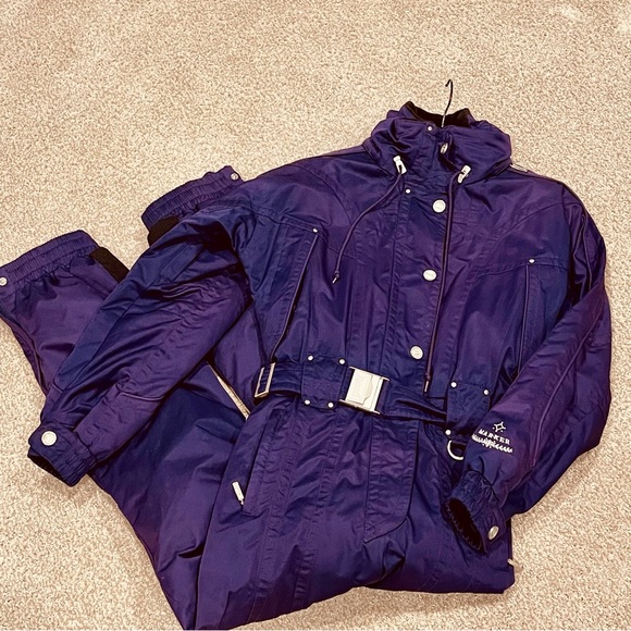 Marker | Jackets & Coats | Vintage Marker Full Body Belted Ski Suit ...